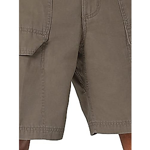Wrangler Authentics mens Canvas Utility Hiker cargo shorts, Earth Green, 36 US