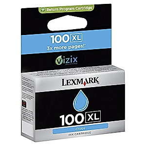 Lexmark 100XL Bundle of Black Cyan, Magenta, Yellow Genuine Inkjet Cartridges