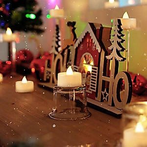 BEICHI 100-Pack Flameless LED Tea Light Candles Bulk, Warm White Battery Operated Votive Tealight Little Candles, Small Electric Fake Tea Candles for Holiday, Wedding, Parties