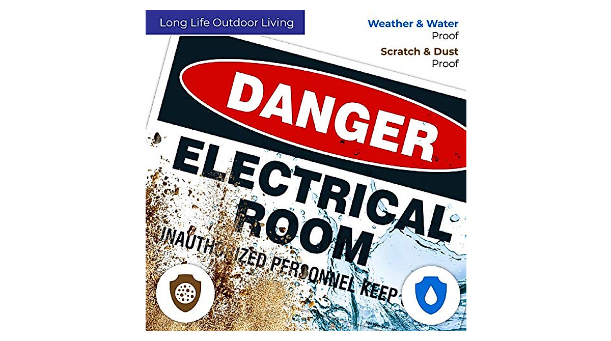 Durable Electrical Room Sign - Made in USA by Sigo Signs