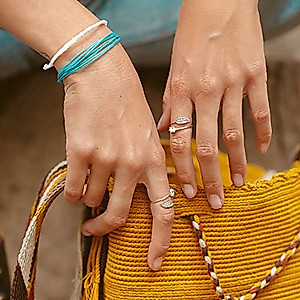 Pura Vida Silver Disney Pocahontas Feather Wrap Ring w/Opal Stone - Brass Base, Rhodium Plating - Size 7