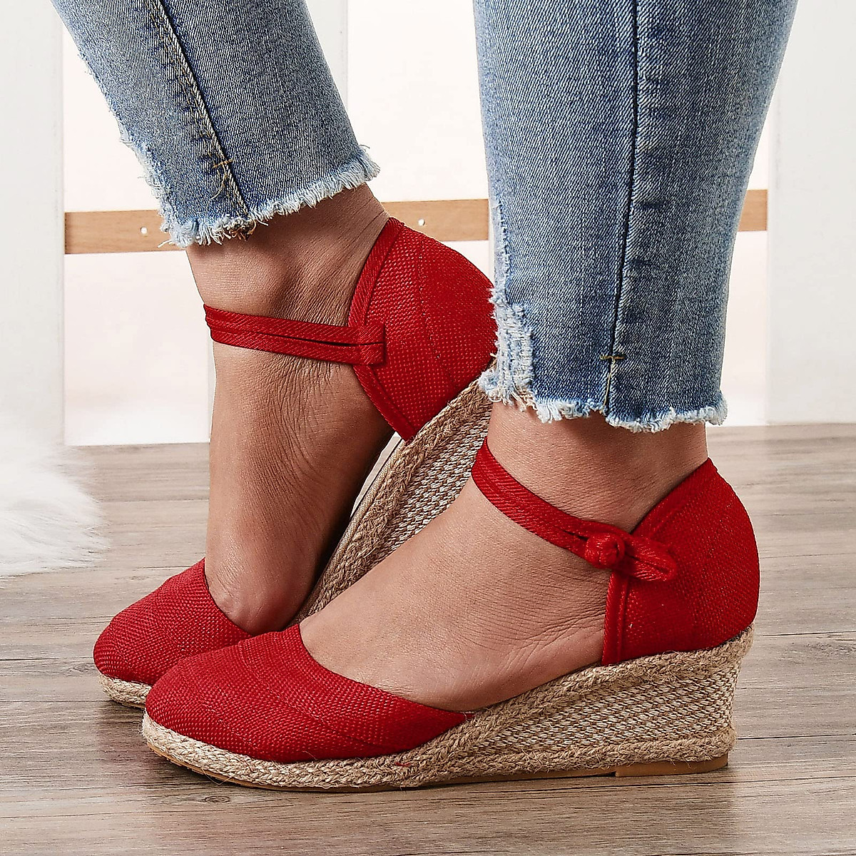 ZHOUXINGB Sneakers for Women, Women Summer Sandals Heels Fashion Sandals Latin Water Sandals Open Toe Shoes Chunky Heel Flip Flops T Strap Shoes for Women Sandals Wedges