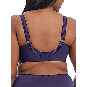 Elomi Women's Plus Size Cate Underwire Full Cup Banded Bra, Ink, 40K