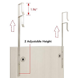 MASMIRE Jewelry Cabinet With Built-In Touch Light Mirror - 47.3" H Armoire With 4 Drawers, Wall/Over The Door Full Length Mirror With Storage - Off White