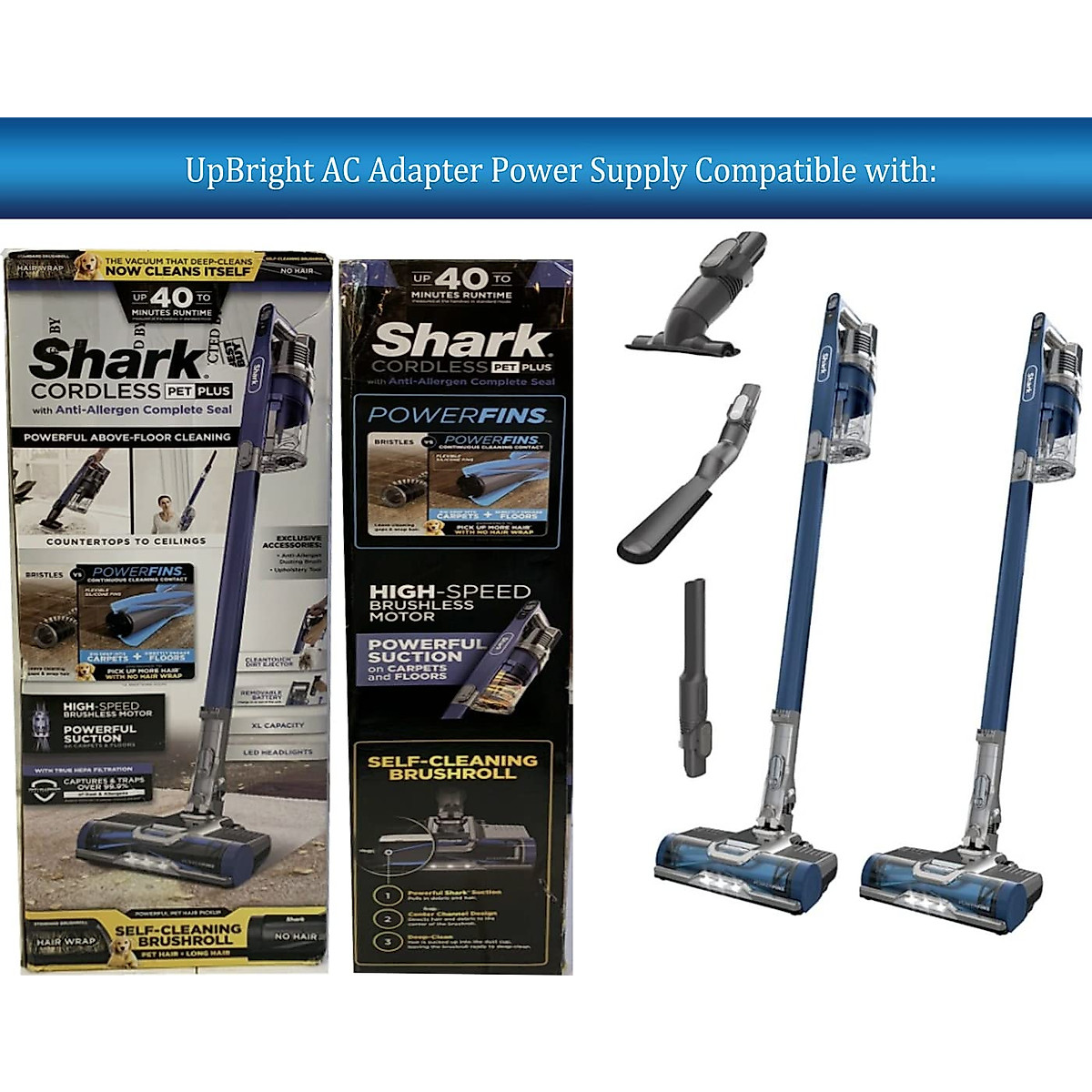 UpBright 24.8V AC/DC Adapter Compatible with Shark IZ361H 26 IZ361H26 1Z361H26 1Z361H 21.6V Li-ion Battery Cordless Pet Plus Anti-Allergen PowerFins Stick Vacuum Cleaner 0.8A Power Supply Charger PSU