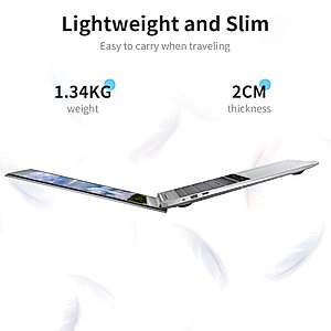 SGIN Laptop 4GB DDR4 128GB SSD, 15.6 Inch, Celeron CPU Ultrabook Laptops Computer with 2xUSB 3.0, Mini HDMI, Bluetooth 4.2, Dual Band WiFi, 5000MAH