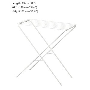 IKEA Indoor/Outdoor Space Saving Clothes Drying Rack (79X40X82 cm)