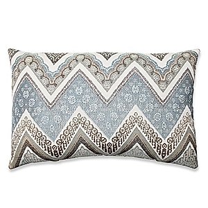 Pillow Perfect Indoor Cottage Mineral Lumbar, Rectangular Throw Pillow, Blue
