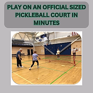 WIFFPOINT Insta Court Pickleball Temporary Court Lines - Official Size Pickleball Court – Easy and Portable Pickleball Court Marking Kit Lines for Indoor or Outdoor Use, Net Not Included