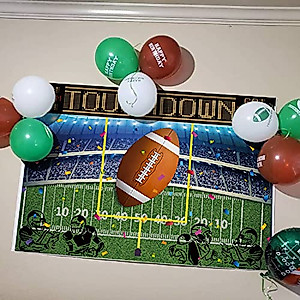 BINQOO 7x5ft Football Backdrop Photography Rugby Sports Party Background American Football Field Photo Banner Boy Kids Party Football Decoration Supplies