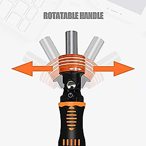 YÁSEZ Ratchet Screwdriver Set Magnetic Bits Precision Socket Screwdriver Bit Set Adjustable Ratchet Handle 61 in 1 Hand Tools