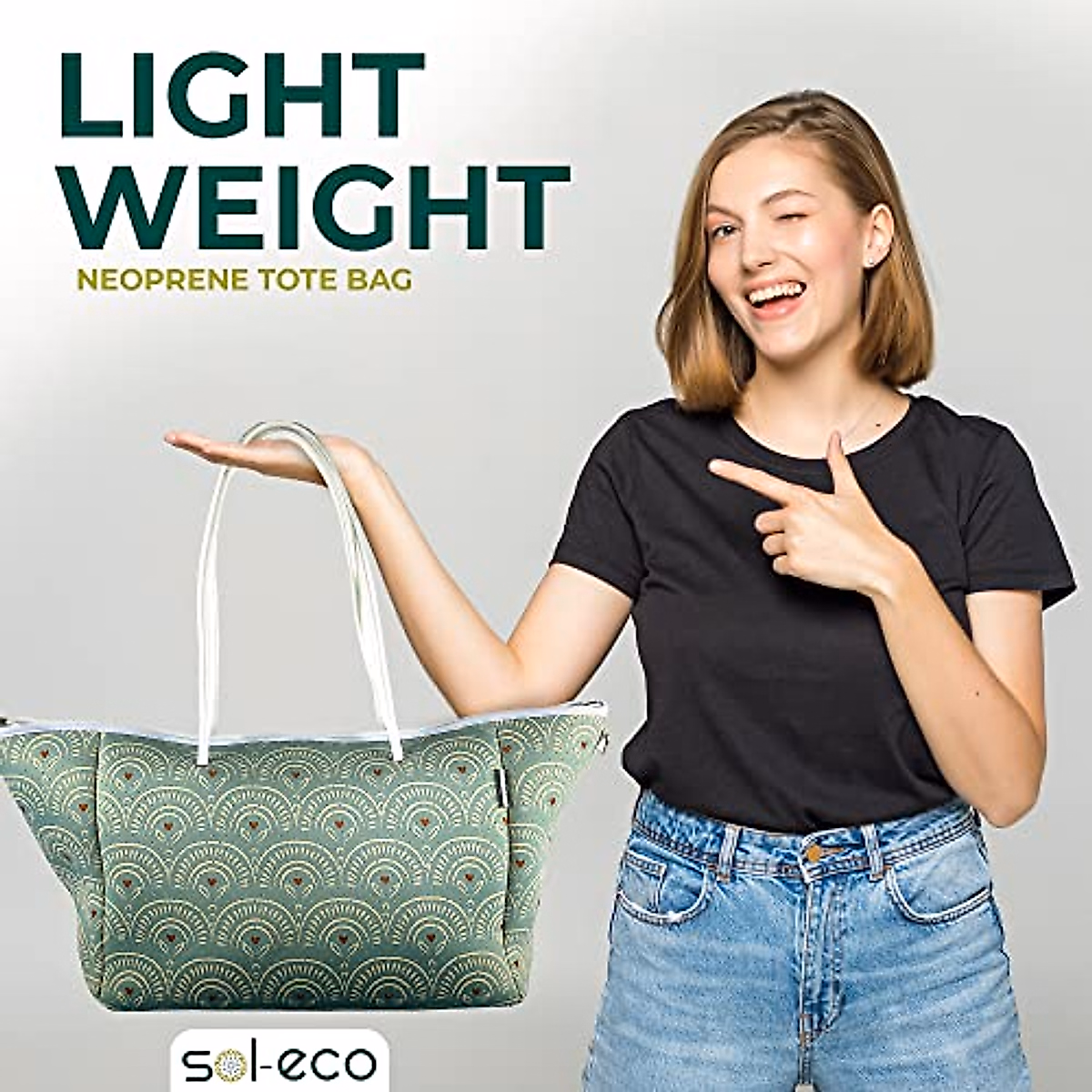 Sol-Eco Neoprene Bags for Women, Neoprene Crossbody Bags for Women with Zipper, Moving Board and Small Purse, Neoprene Beach Bags, Perfect for Gym, Beach & Travel valentine day gift