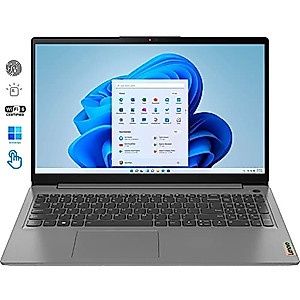 2022 Lenovo IdeaPad 3 15 Laptop, 15.6" FHD Touchscreen, 11th Intel Quad-Core i5-1135G7 (Beats i7-1065G7), 12GB RAM, 512GB PCIe SSD, Backlit Keyboard, WiFi 6, HDMI, Windows, Goldoxis Card