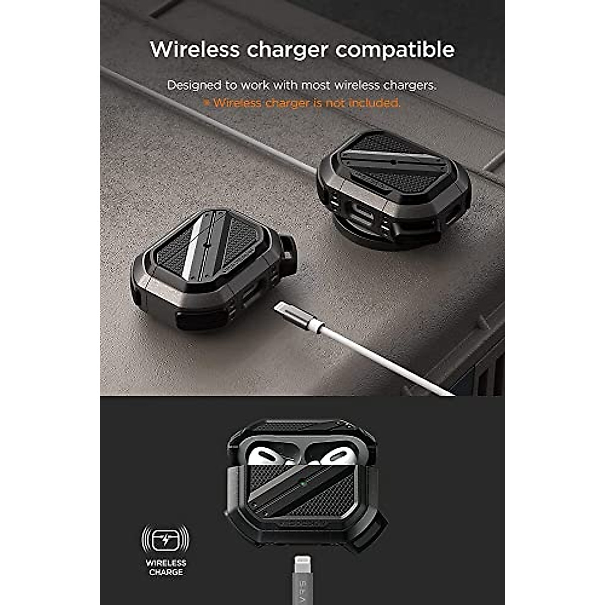 VRS Design Terra Guard Ultimate Airpods Pro Case for Apple Airpods Pro 2nd Generation (2022)