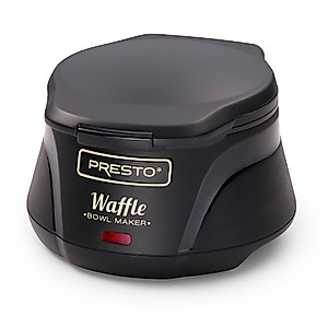Presto 03500 Belgian Waffle Bowl Maker,Black, 9.3 x 8.25 x 5.25 inches
