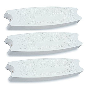 New JSP Manufacturing fits Hydrotools 87901 Swimming Pool Molded Plastic Replacement Ladder Rung Step (3) White