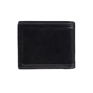 Cole Haan Men's RFID Slim Billfold Wallet, Black Stitch, One Size