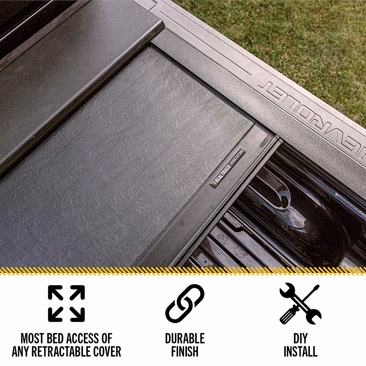 Roll N Lock M-Series Retractable Truck Bed Tonneau Cover | LG109M | Fits 2008 - 2016 Ford F-250/350 Super Duty 6' 10" Bed (81.8")