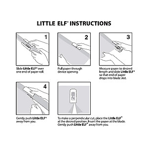 Little ELF The Original Gift Wrap Cutter (2-Pack) | As seen on Shark Tank | Holiday Wrapping Paper Cutter