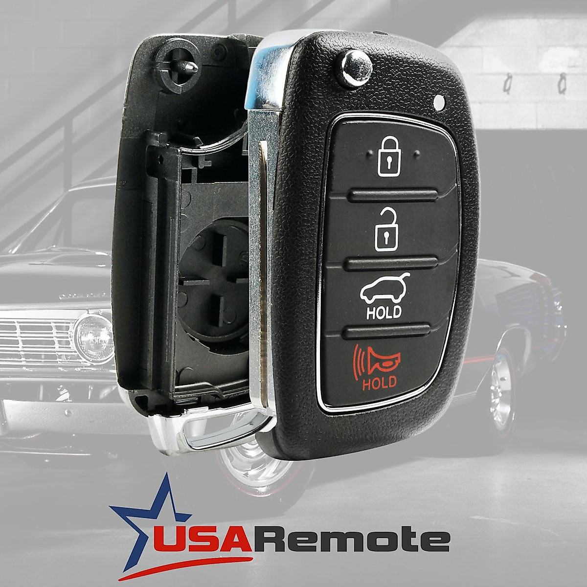 Case Shell fits 2013-2019 Hyundai Santa Fe Key Fob Keyless Entry Remote