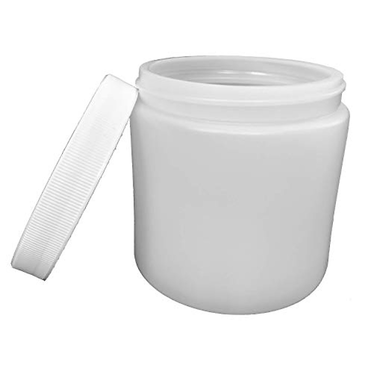 Illing® Company 22 Pack 16oz Natural HDPE Jars with White Foam Unscrew Sureseal Cap 89/400