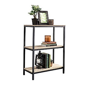 Sauder North Avenue Sofa Table, L: 41.50" x W: 11.50" x H: 28.03", Charter Oak Finish & North Avenue 3 Shelves Bookcase, Charter Oak Finish, L: 23.47" x W: 11.50" x H: 30.47"