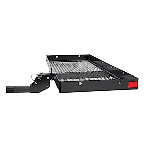 Pro Series 6502 StrongArm Hitch Mounted Folding Cargo Carrier for 2” Receivers , Black