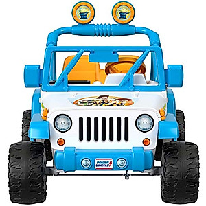 Power Wheels Disney Pixar Toy Story Jeep Wrangler, 12V battery-powered ride-on vehicle for preschool kids ages 3-7 years