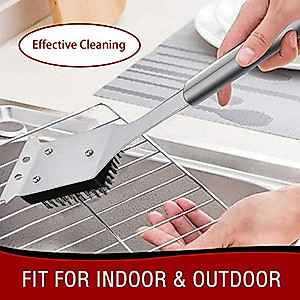 8 PCS Grill Brush Replacement Heads, Leonyo Wire Bristle Free Grilling Accessories Cleaning Brush Replaceable Heads for Grill Brush and Scraper, Grill Barbecue Cleaner Refill, Perfect Griller Choice