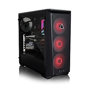 CLX Set VR-Ready Gaming Desktop - Liquid Cooled Intel Core i9 10900KF 3.7Ghz 10-Core Processor, 32GB DDR4 Memory, GeForce RTX 3070 8GB GDDR6 Graphics, 960GB SSD, 4TB HDD, WiFi, Windows 11 Home 64-bit,Black