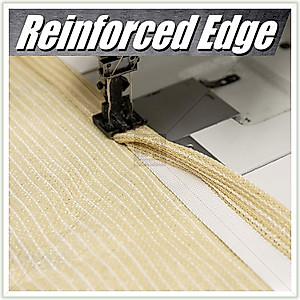 ColourTree 12' x 16' Gray Rectangle CTAPR1216 Sun Shade Sail Canopy Mesh Fabric UV Block - Commercial Heavy Duty - 190 GSM - 3 Years Warranty (We Make Custom Size)