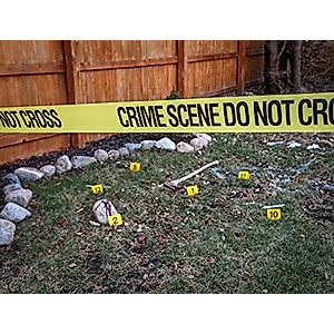 Crime Scene Do Not Cross Barricade Tape 3 X 100 • Bright Yellow with a Bold Black Print • 3 in. Wide for Maximum Readability • Tear Resistant