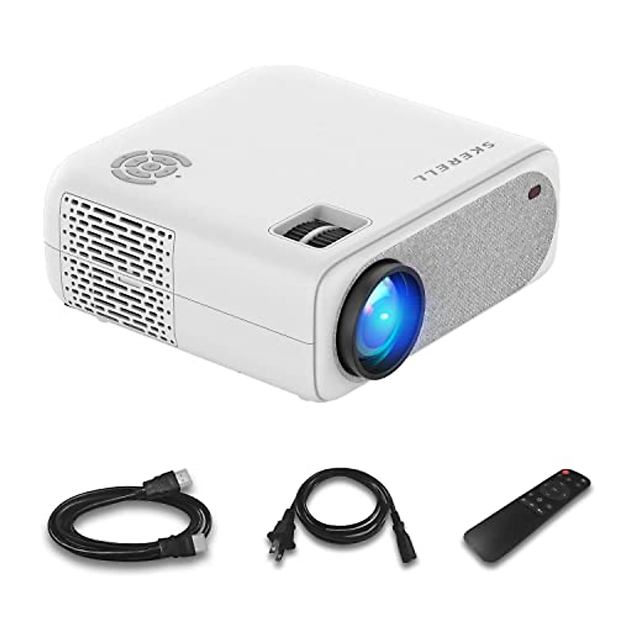 Projector and Screen,Projector with WiFi and Bluetooth&Projector Screen with Stand 100 inch Build Home Theater Portable use for Indoor Party,Match,Gaming,Moving Night