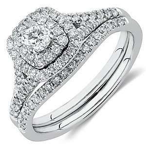 Moissanite engagement rings for women Platinum Plated Silver name Bridal Set moissanite rings -1259