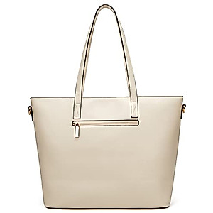 Women Tote Bags Straw Beach Top Handle Satchel Handbags PU Faux Leather Shoulder Purse