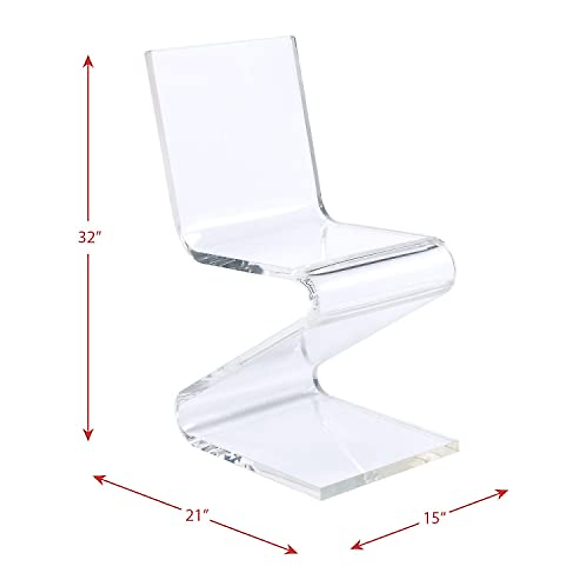 Picket House Furnishings Peek Acrylic Z-Chair