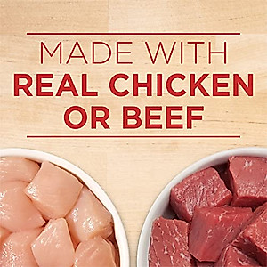 Purina ONE Tender Cuts in Gravy Chicken and Brown Rice, and Beef and Barley Entrees Wet Dog Food Variety Pack - (2 Packs of 6) 13 oz. Cans