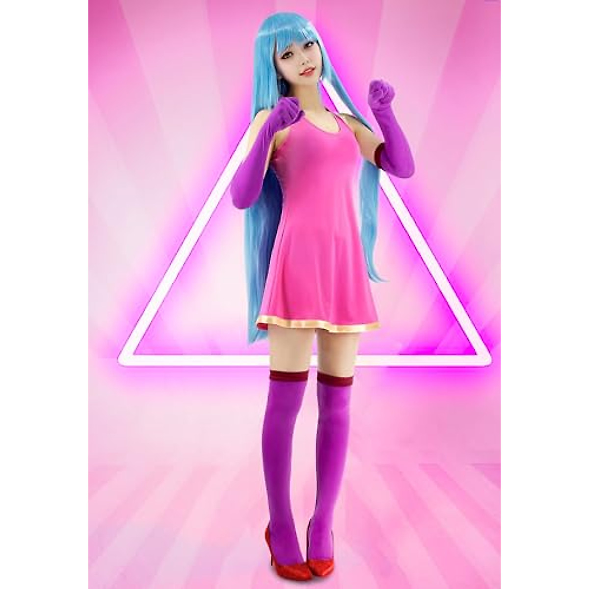 C-ZOFEK Women's Cosplay Dress with Gloves and Stockings (Large)