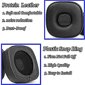 Major 4 Ear Pads,YunYiYi Replacement Ear Cushions Compatible with Marshall Major 4 / Major IV Headphone Earpads Ear Cups Parts (Major IV-Black)