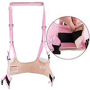 YESTIC Adjustable Baby Walking Harness Toddler Harness Assistant Belt for Learning Walk Easy-to-Wear Walking Learning Helper for Boys Girls. (Pink)