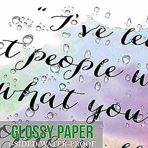 Jinniee I've Learned That People Will Forget What You Said Maya Angelous Quotes Wall Art Inspirational Quote Print for Your Home Livingroom