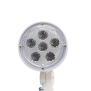 LFI Lights | UL Certified | New York City Approved Combo Exit Sign and Emergency Light | White Housing | Battery Backup