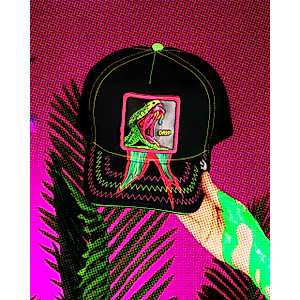 Goorin Bros. The Farm Drip Collection Unisex Adjustable Trucker Hat, Black (DRIIPP), One Size