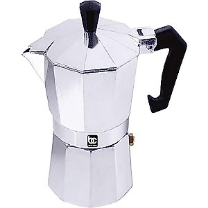 Bene Casa Classics BC-17720 3-Cup Aluminum Espresso Maker, silver