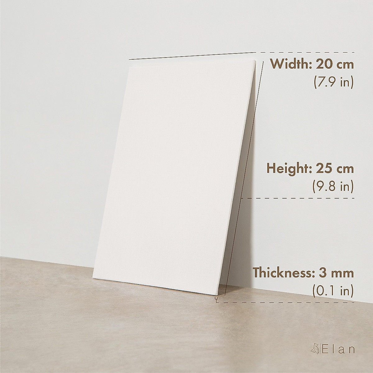 Elan Cotton Canvas Panels 8x10, 12-Pack Canvas Boards for Painting, Painting Canvas, Canvases for Painting, Art Board Bulk, Art Canvas Board, Blank Canvas Panel, Plain Canvas Board Art Canvas Panels