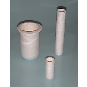 LabExact 1200096 Extraction Thimbles, Cotton, Cellulose, 33mm ID x 80mm H (Pack of 25)