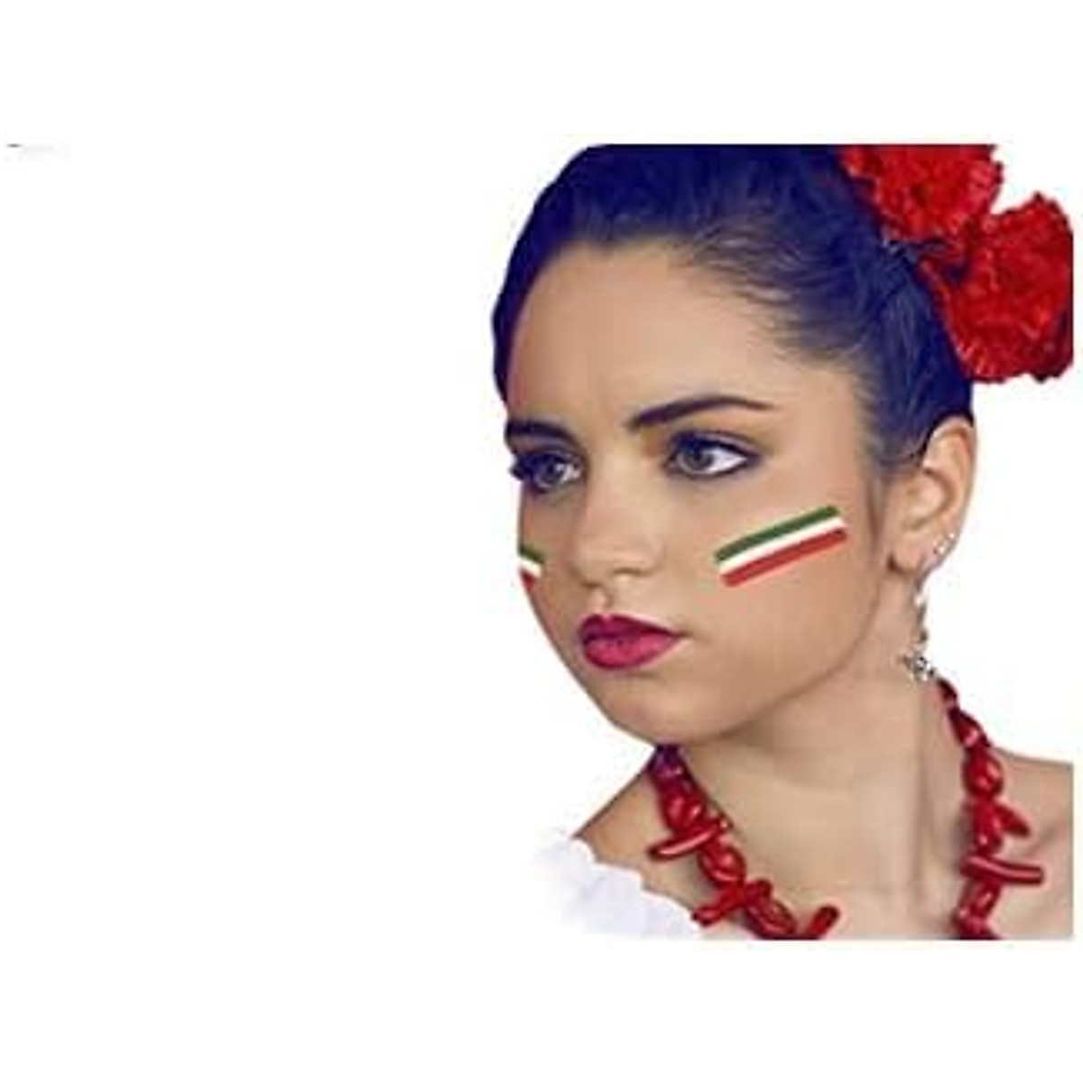 Maquillaje Gis Tricolor Bandera De México Fiestas Patrias 5 Piezas Mtz Cosmetics