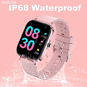 Choiknbo Smart Watch for Women Fitness Tracker Watch for Android/iOS Phones, Activity Trackers and Smartwatches with Heart Rate/Sleep Monitor, Step Counter, Waterproof Smart Watches