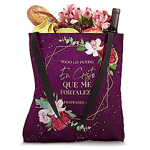 Regalos Cristianos Español Religious Christian Spanish Gifts Tote Bag