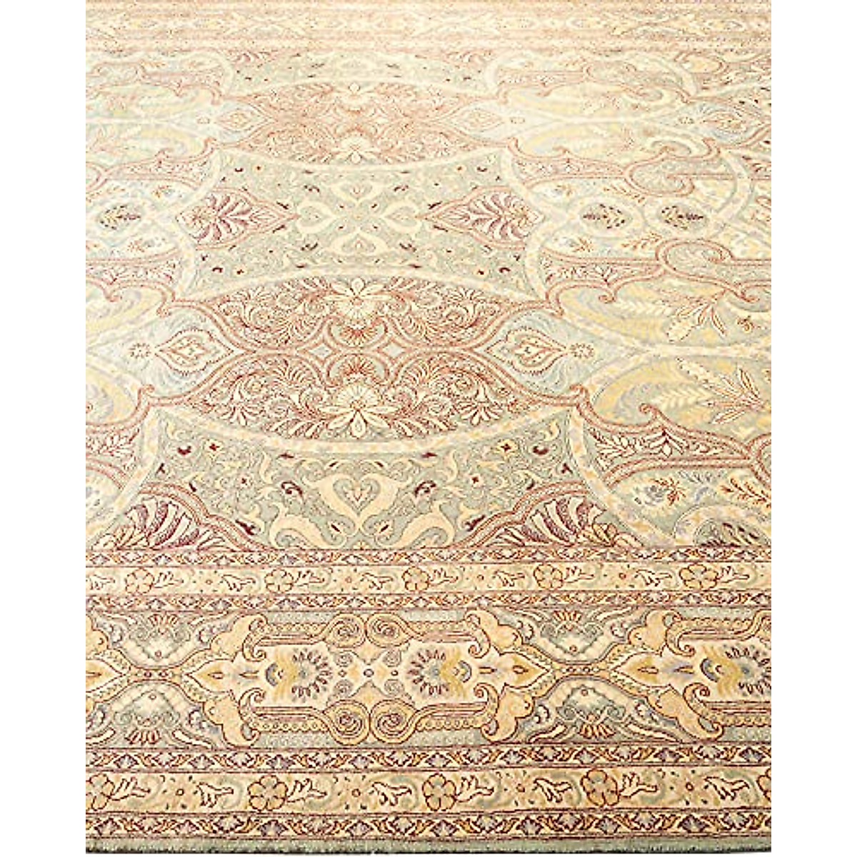 Solo Rugs Mogul One-of-a-Kind Traditional Hand Made Hand Knotted Gray Area Rug 8 x 10